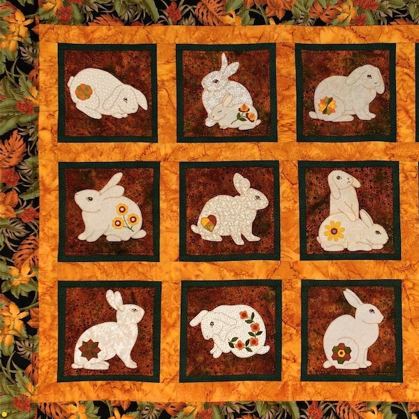 Rabbit Quilt - Etsy