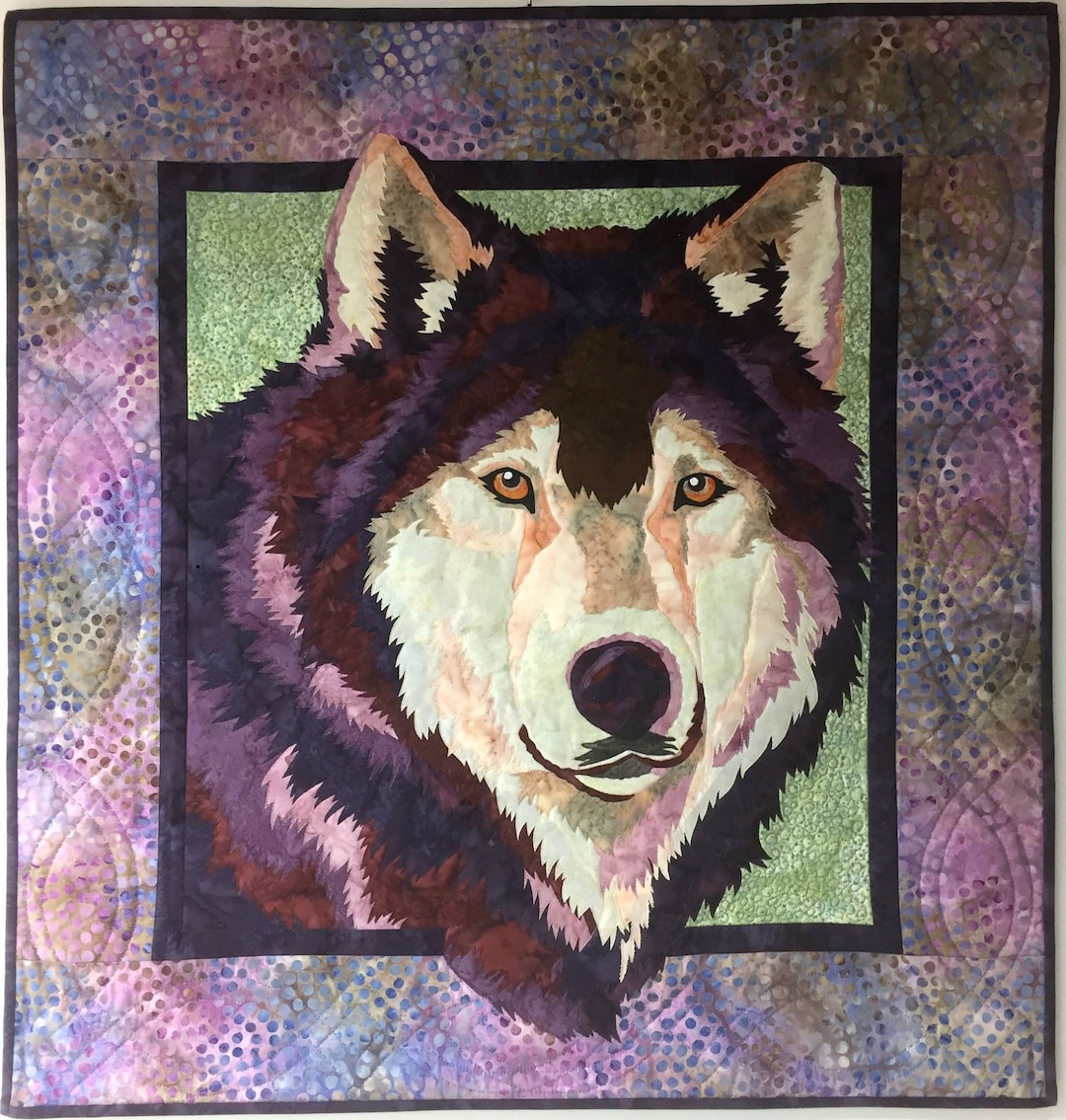 Quilt "winter Wolf" - Etsy