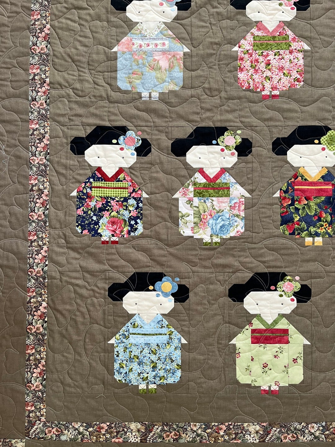Quilt "kimono Girls" - Etsy