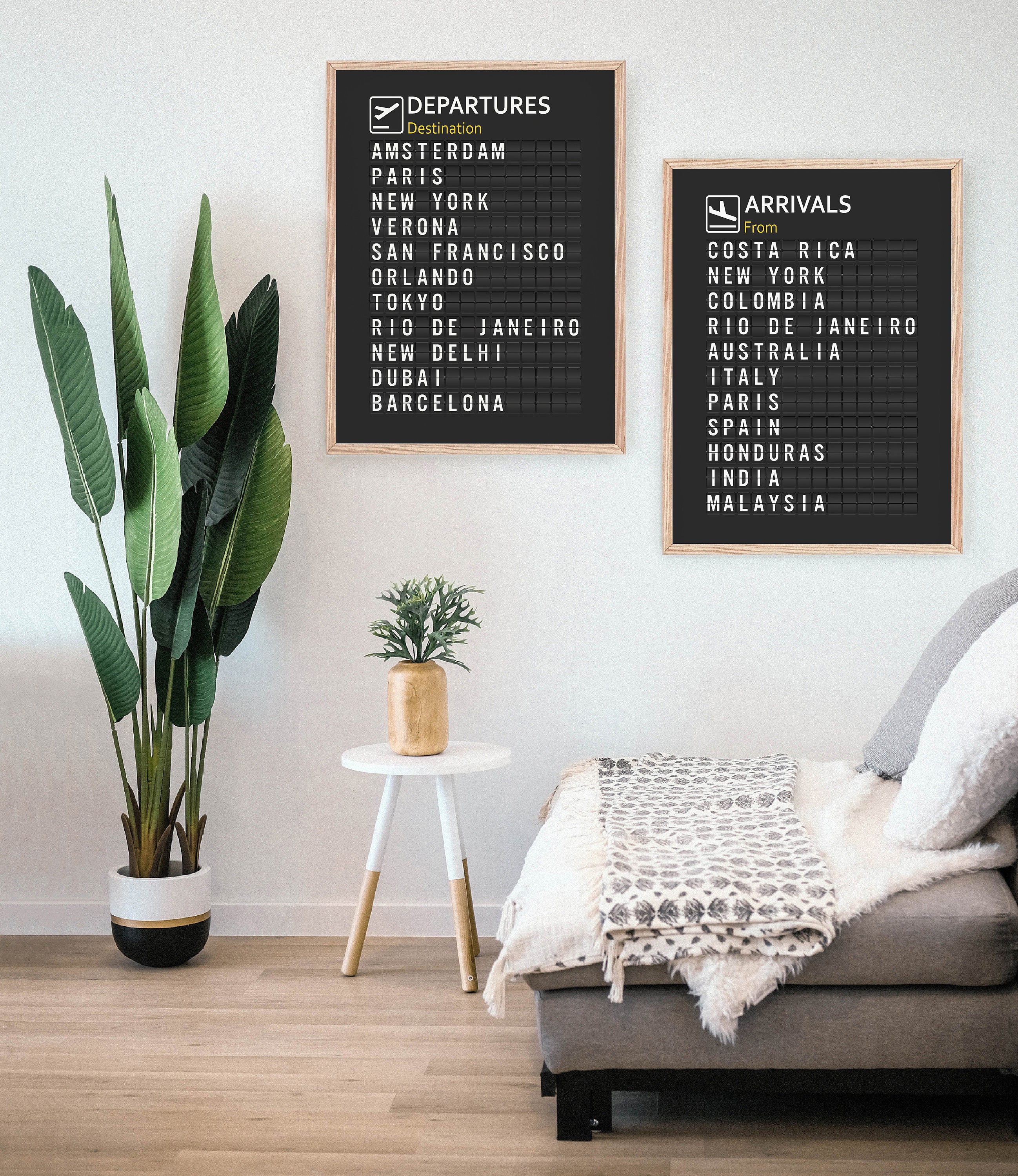 Arrival Board Wall Art Departure Board Print Destination | Etsy