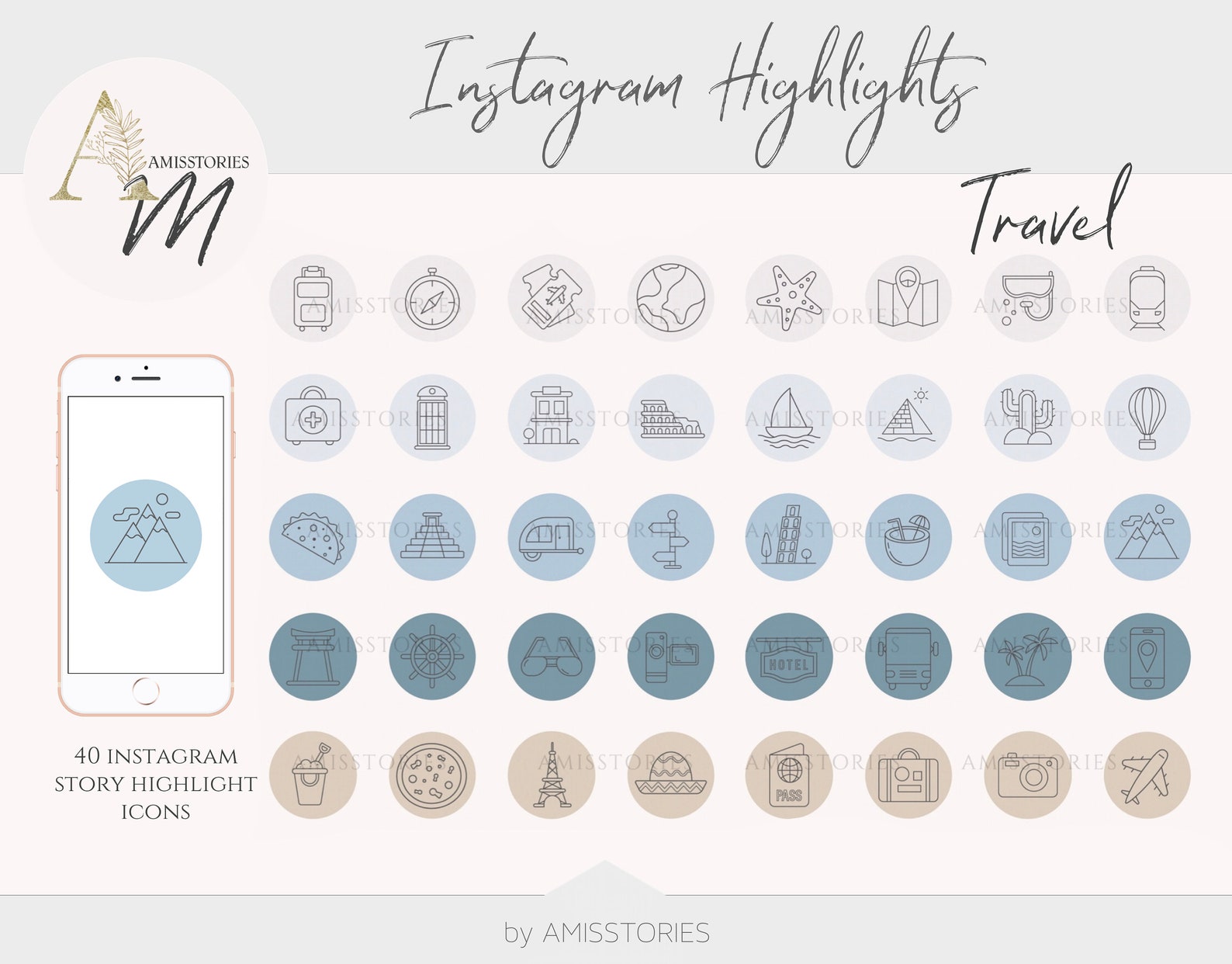 Instagram highlights cover for travel - pererobo