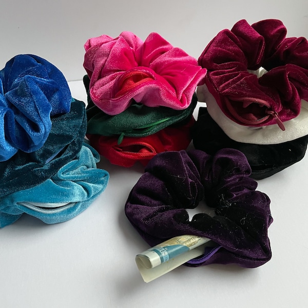 Hidden Pocket Scrunchies - Etsy