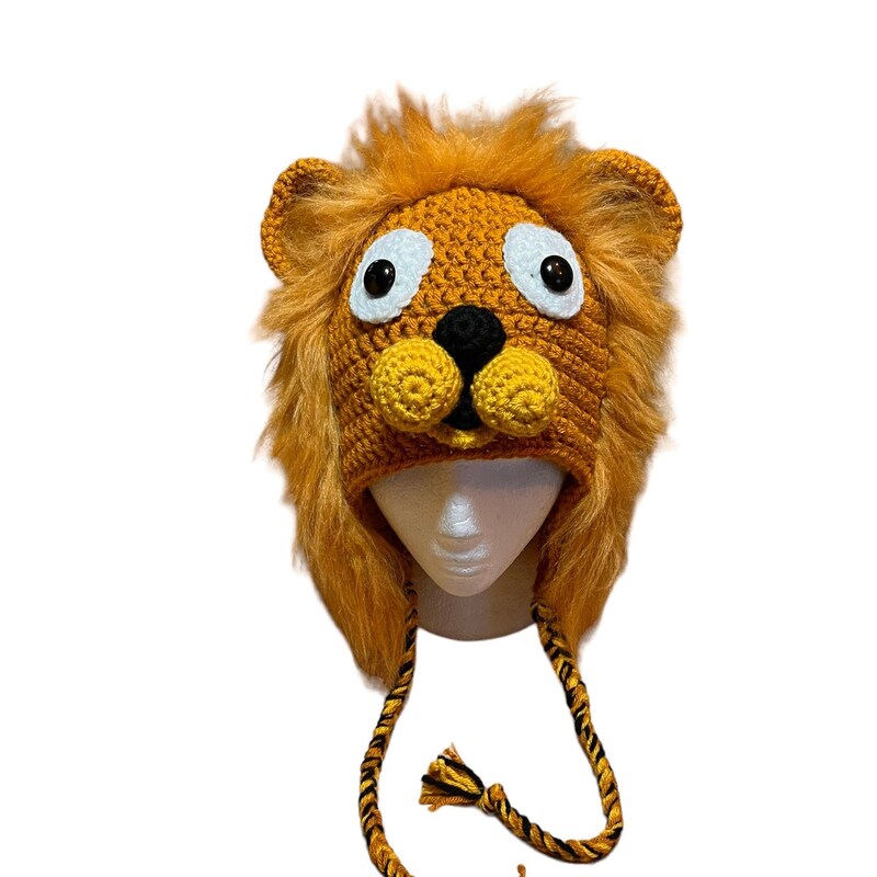 Lion Head Cap - Etsy