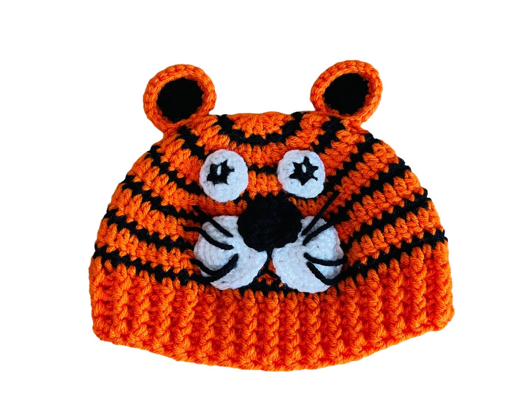 Tiger Beanie Hat in All Sizes From Baby to Adult - Perfect Gift for All ...