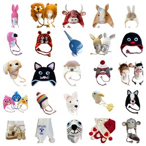 Bunny Ears Hat With Tall Ears and Braids, Rabbit Hat With Tall Ears ...
