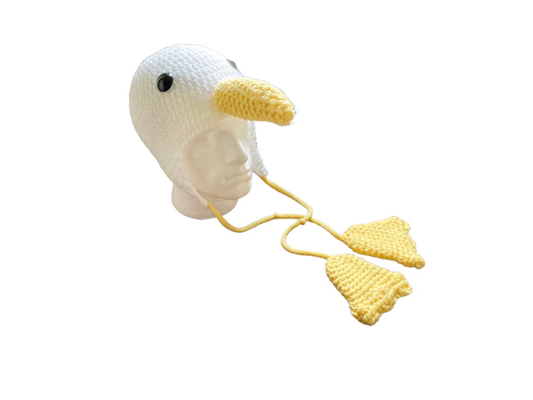 Seagull Hat With Earflaps and Braids - Fun Seagull Bird Hat for Kids ...