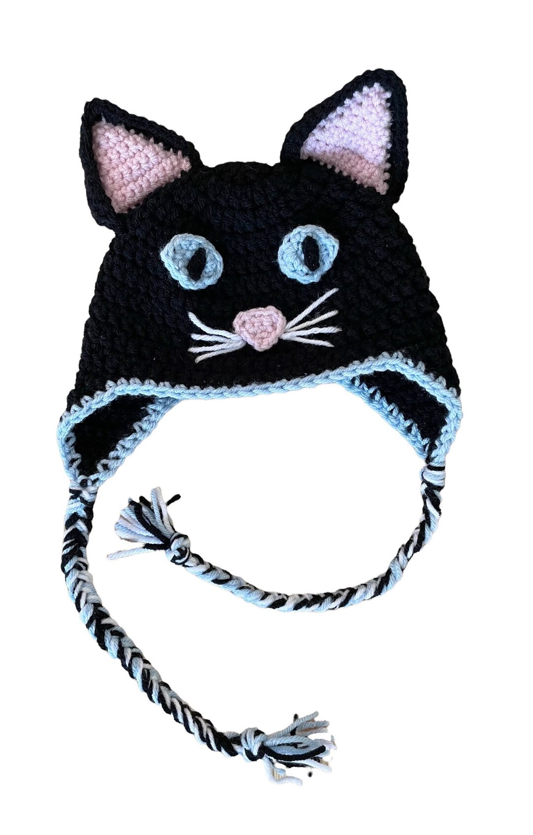 Cat Hat, Black Cat Hat, White Cat Hat, Birthday Gift for Cat Lovers ...
