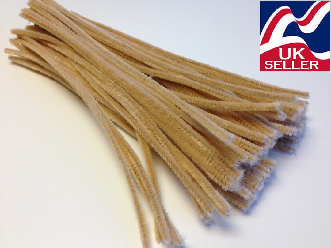 10-1000 Pack LIGHT BEIGE Chenille Craft Stems Pipe Cleaners - Etsy