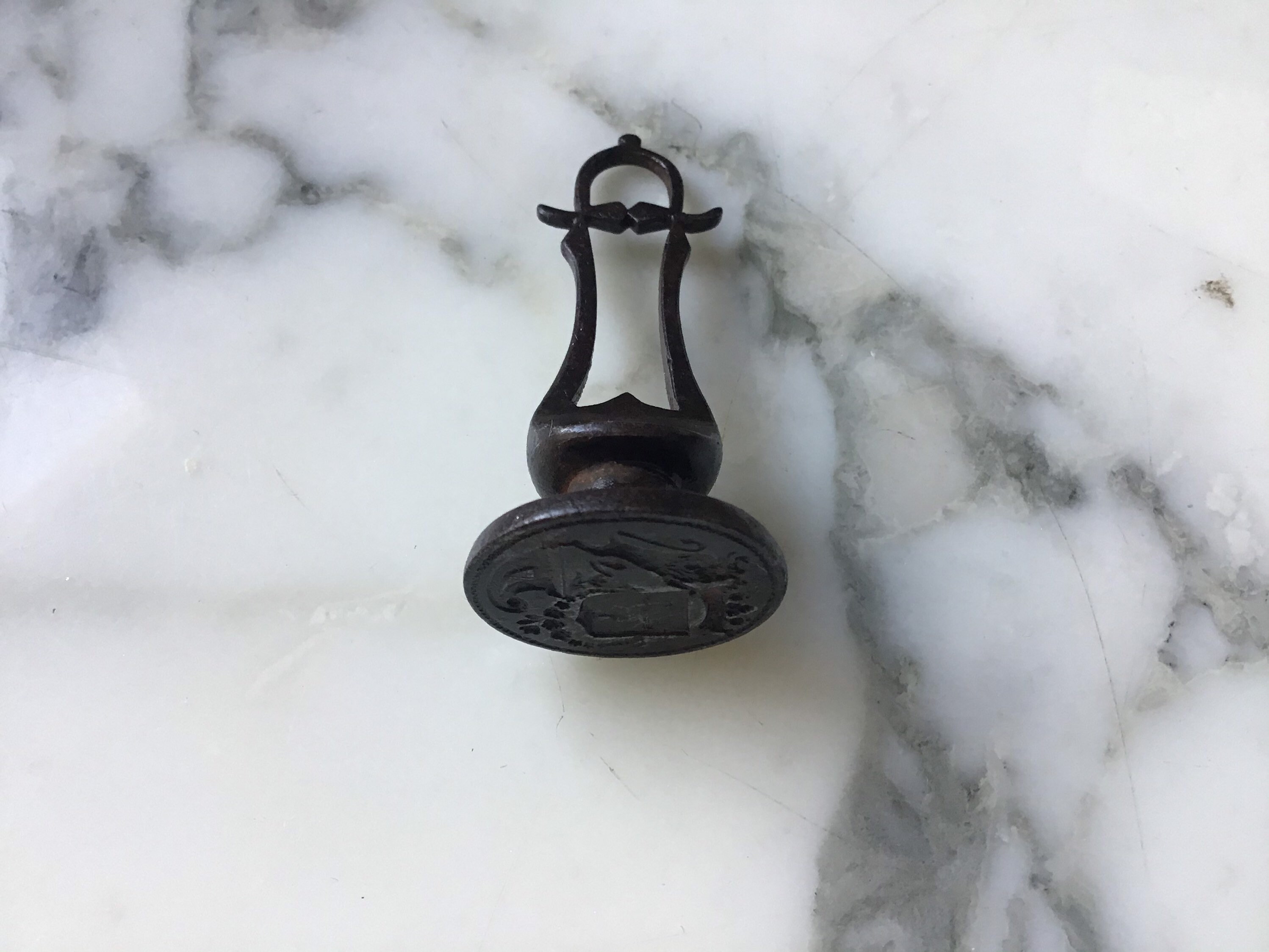 A Rare 18th Century Steel Heraldic Seal Fob. - Etsy Canada