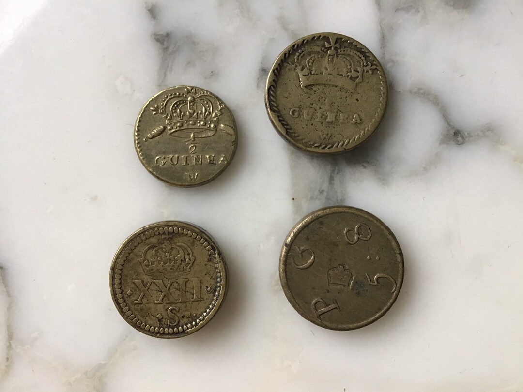 A Small Collection of Rare Early British Brass Coin Weights. - Etsy