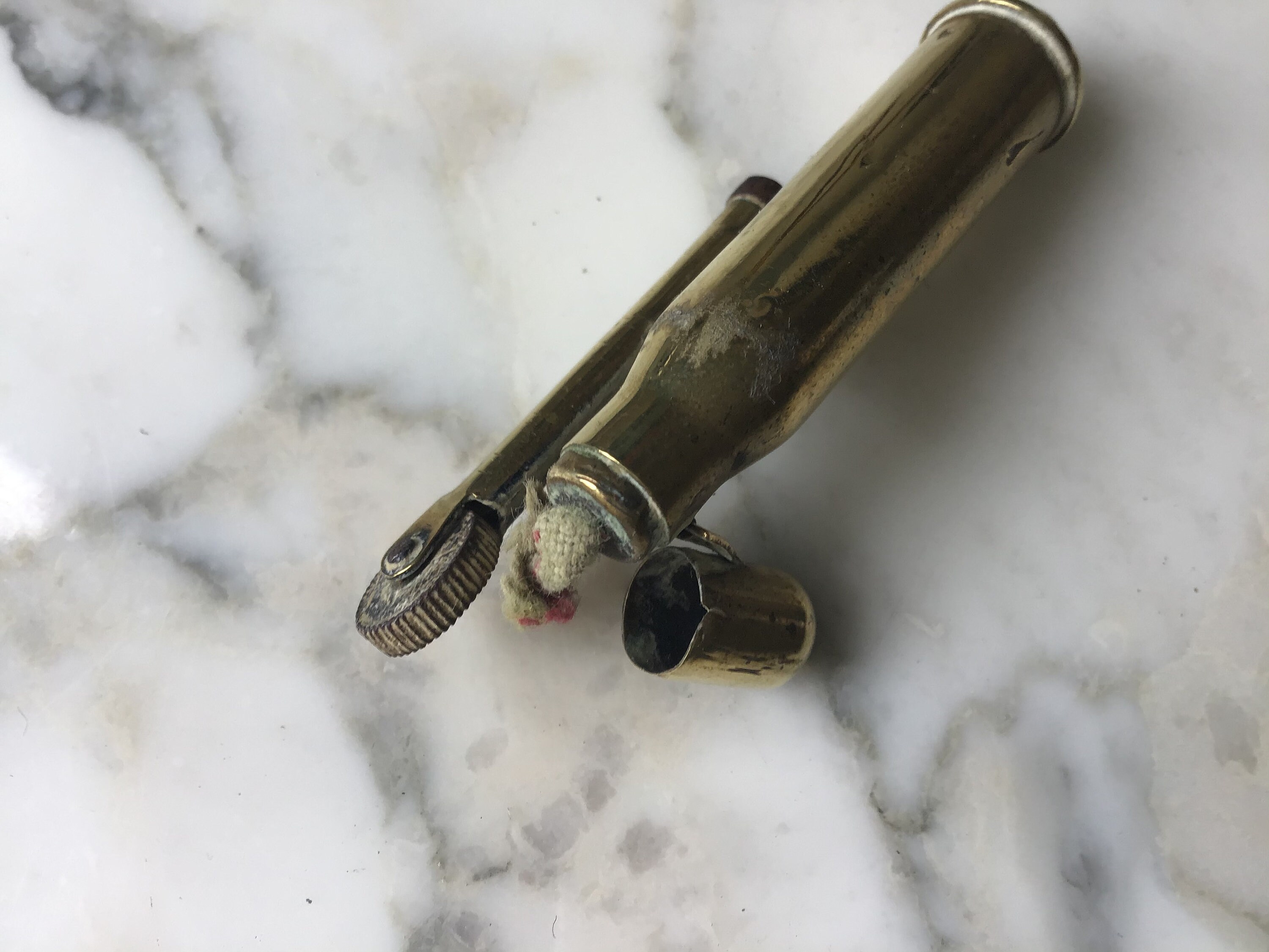 Interesting Vintage Brass Bullet Style Trench Lighter. - Etsy