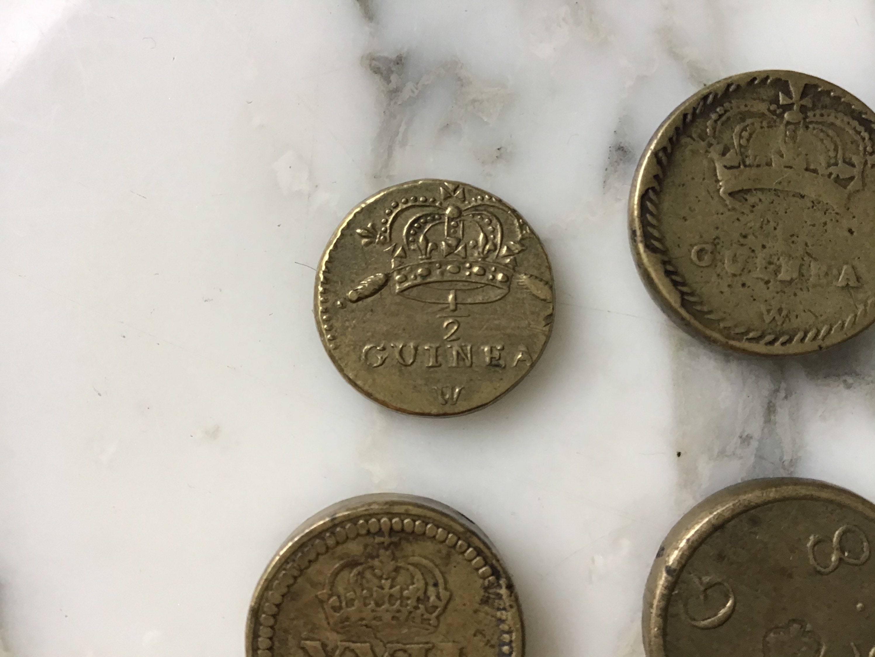 A Small Collection of Rare Early British Brass Coin Weights. - Etsy