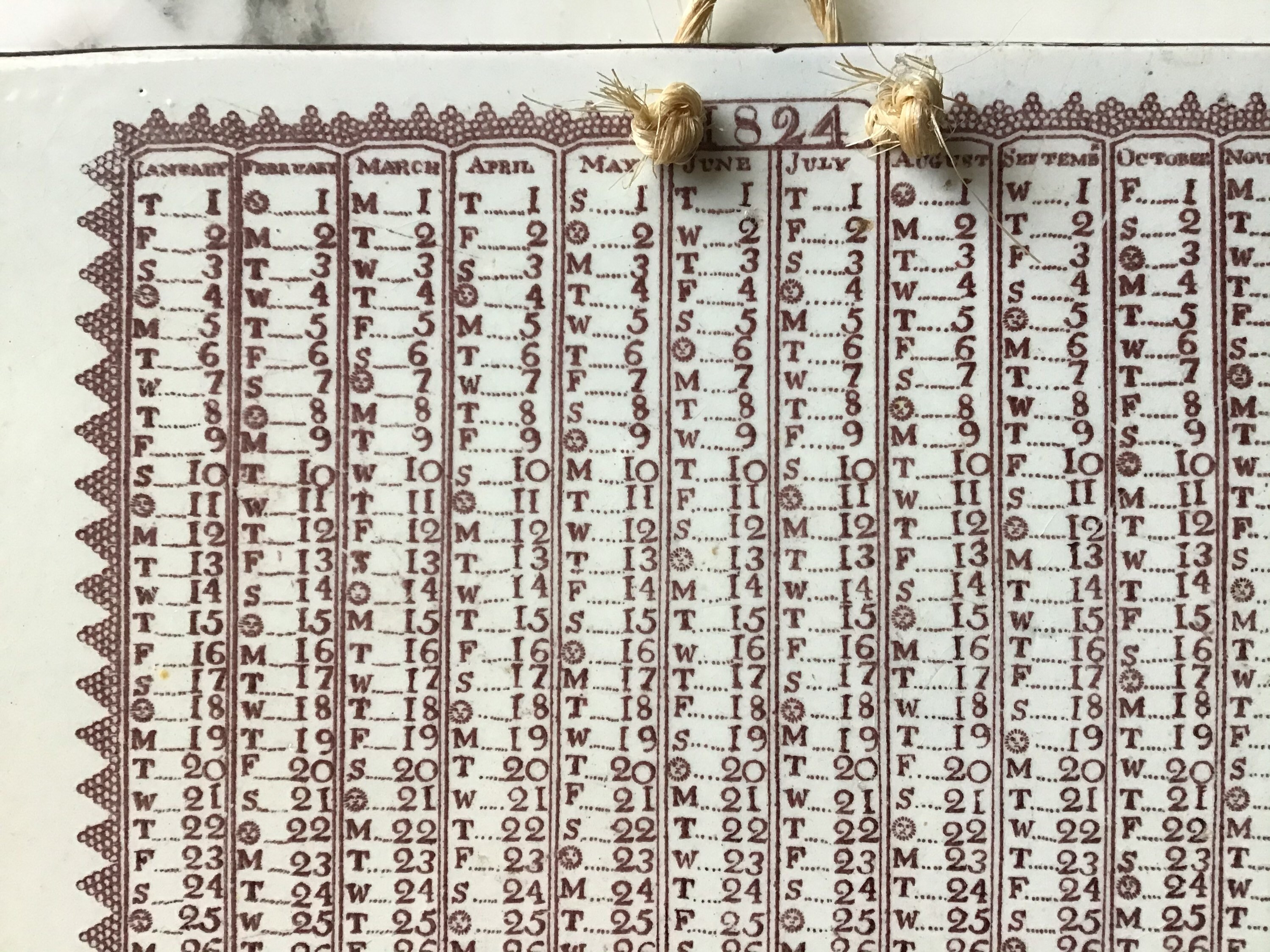 A Rare Early 19th Century Swansea Cambrian Pottery Calendar | Etsy