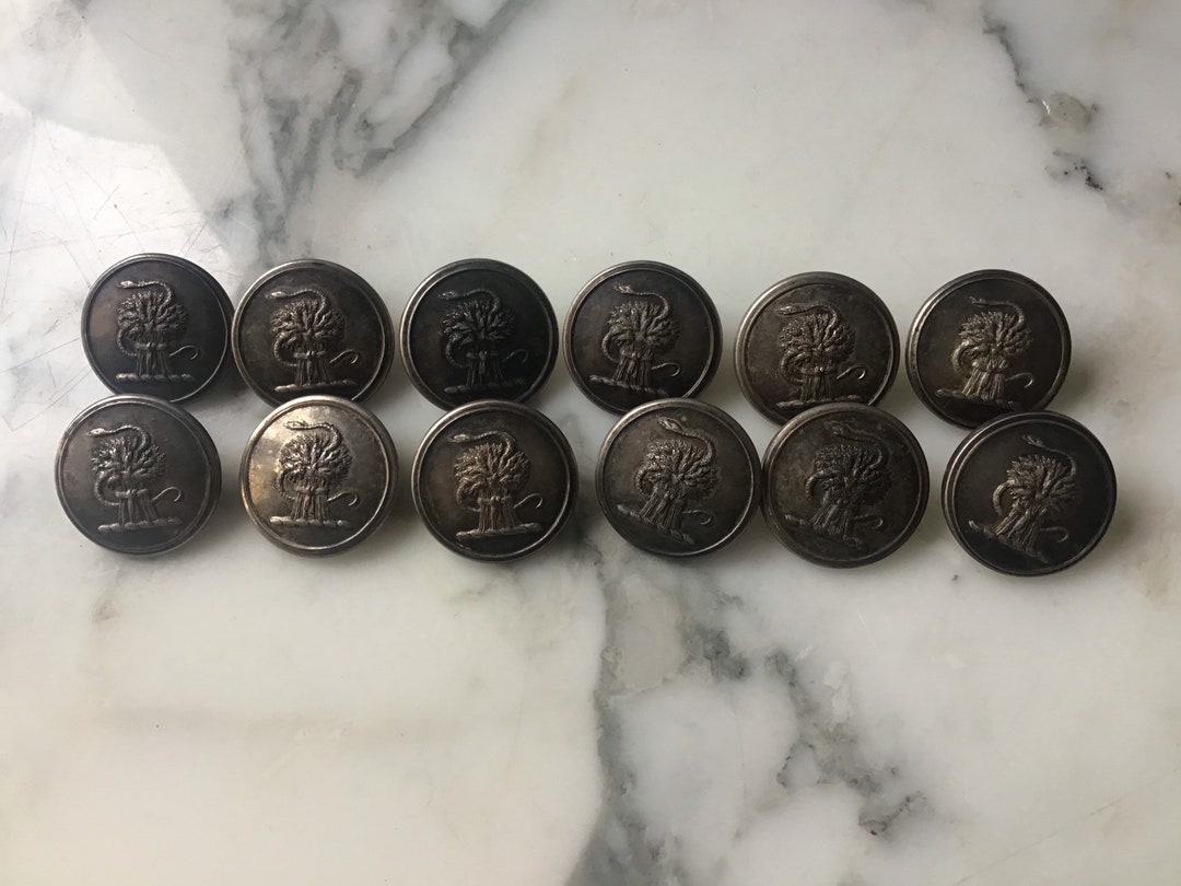 A Wonderful Set of Victorian Silvered Livery Buttons. - Etsy