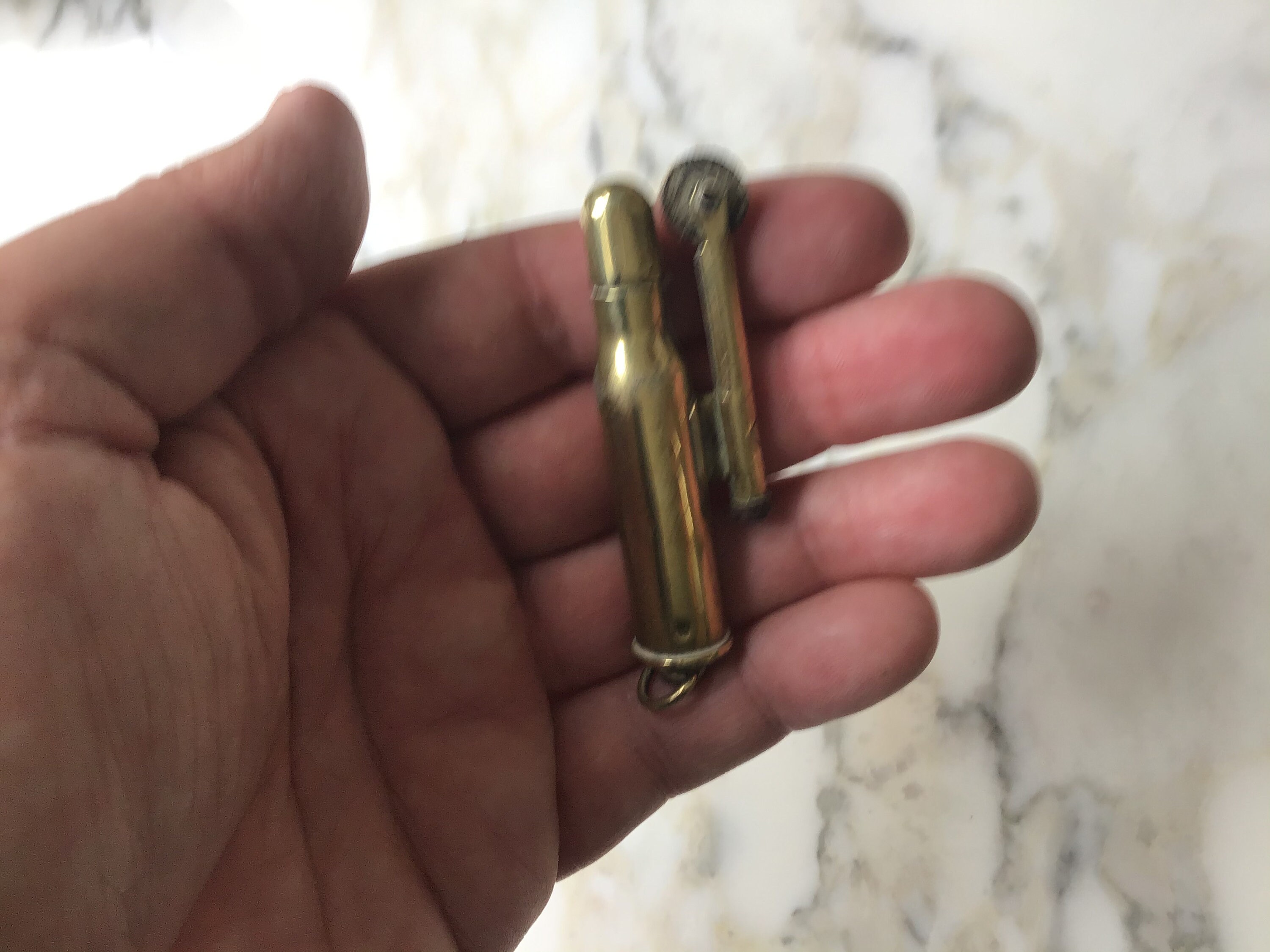 Interesting Vintage Brass Bullet Style Trench Lighter. - Etsy