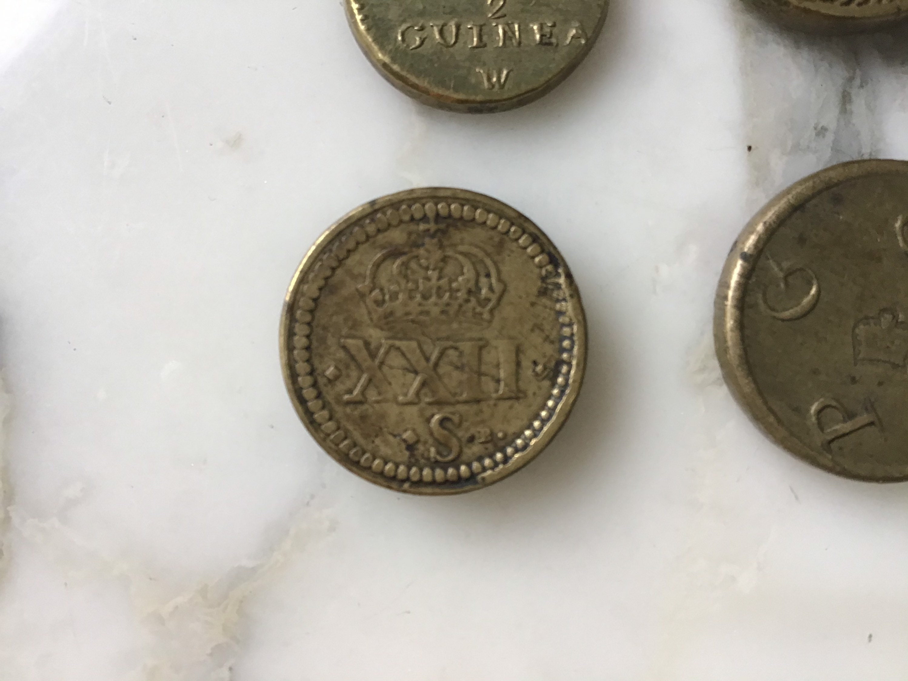 A Small Collection of Rare Early British Brass Coin Weights. - Etsy UK