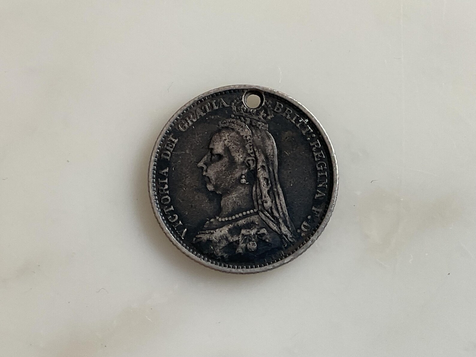 A Lovely Small Collection of Victorian Silver Coin Love Tokens and Dog ...