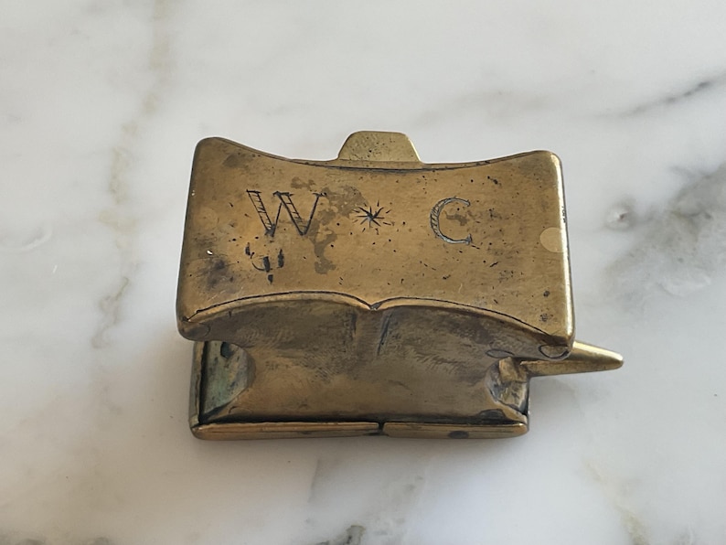A Fine and Very Rare George II Inscribed and Dated Novelty Brass Anvil ...