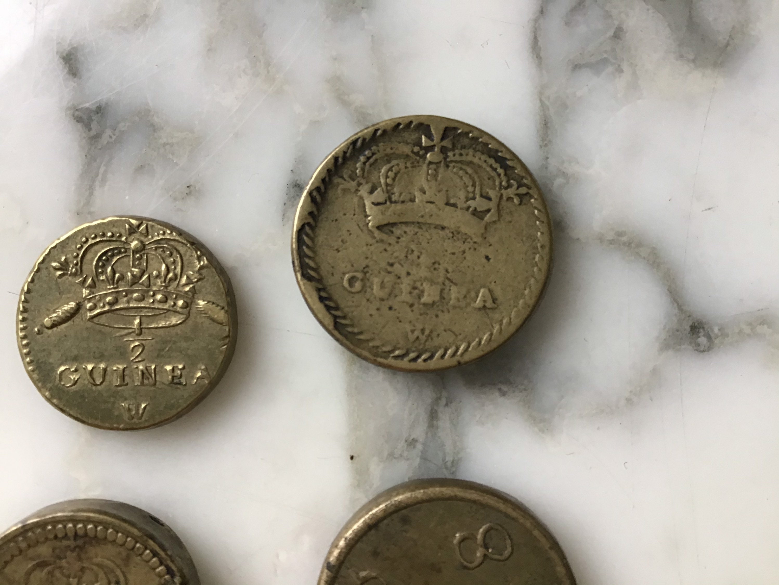 A Small Collection of Rare Early British Brass Coin Weights. - Etsy