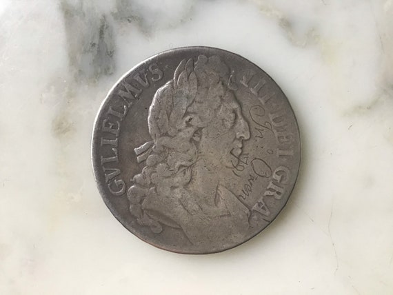 An Engraved William III Silver Crown Coin. - Etsy