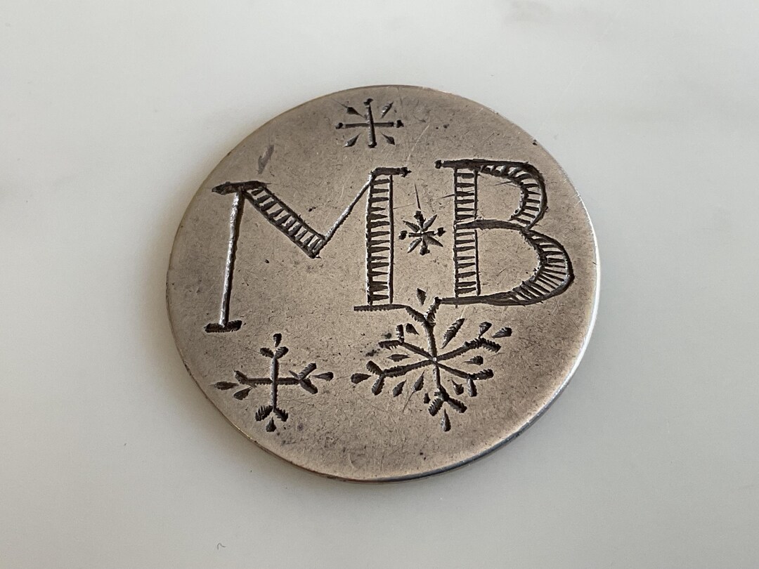 An Excellent Georgian Silver Love Token Formed From a Modified Silver ...