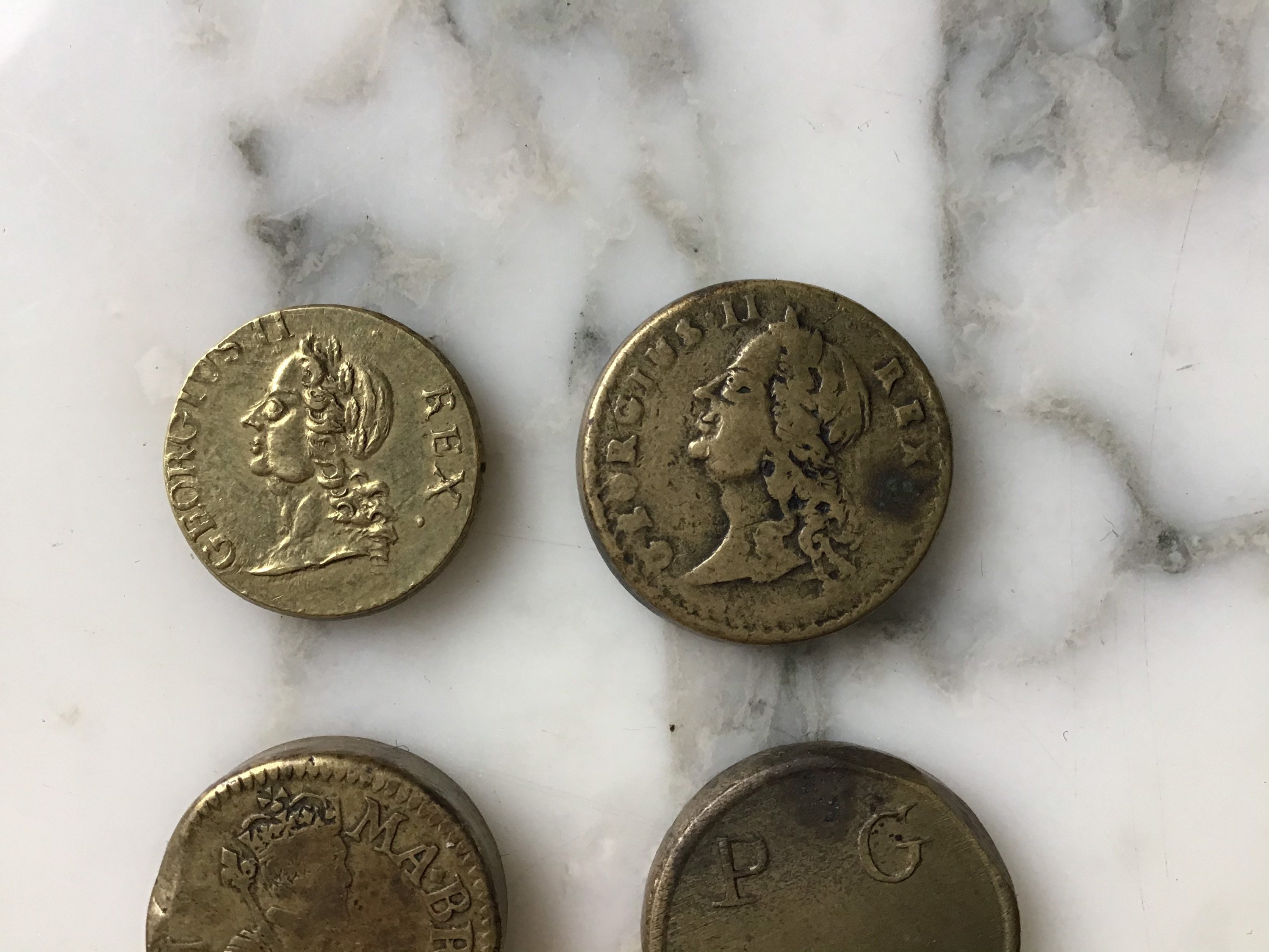 A Small Collection of Rare Early British Brass Coin Weights. - Etsy UK