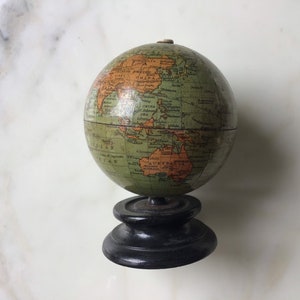 A Wonderful Late Victorian Globe Table String or Thread Dispenser ...