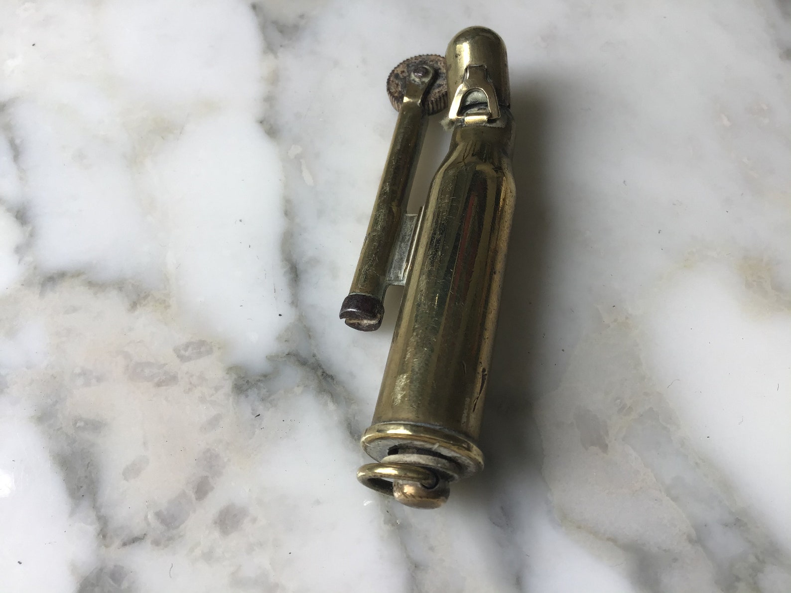 Interesting Vintage Brass Bullet Style Trench Lighter. - Etsy