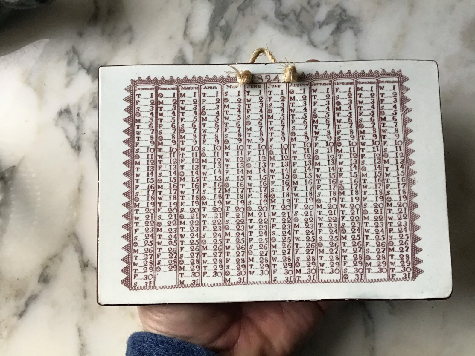 A Rare Early 19th Century Swansea Cambrian Pottery Calendar | Etsy