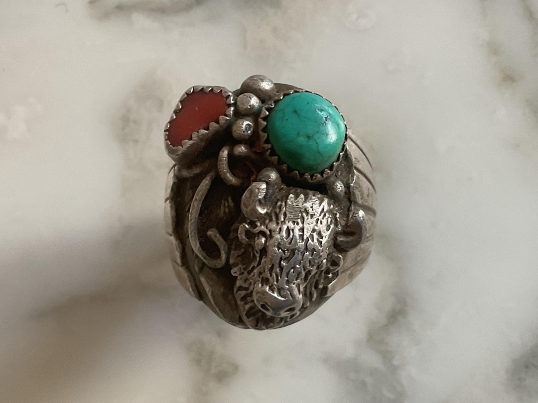 A Magnificent Vintage Native American Navajo Signed Sterling Silver A ...