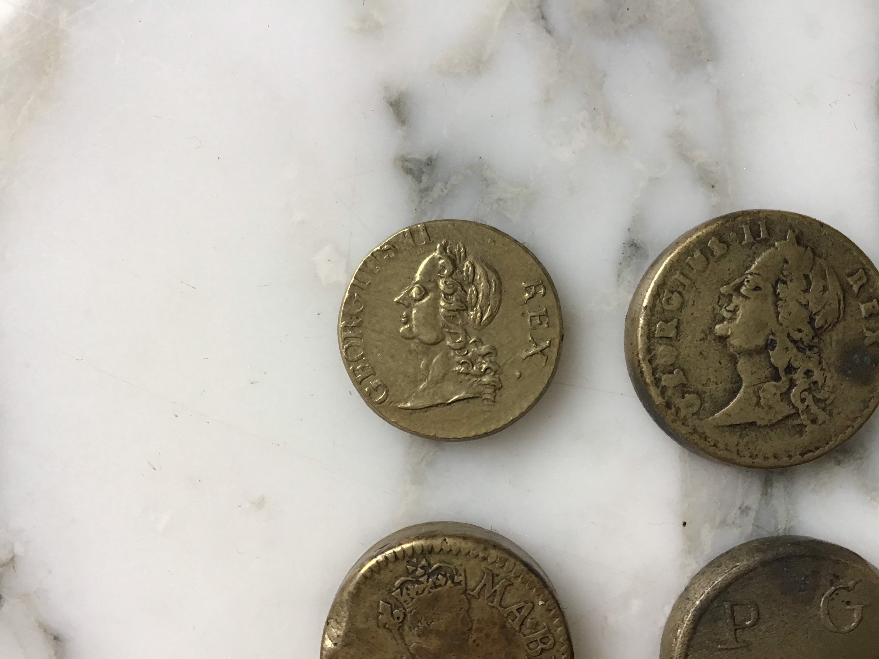 A Small Collection of Rare Early British Brass Coin Weights. - Etsy