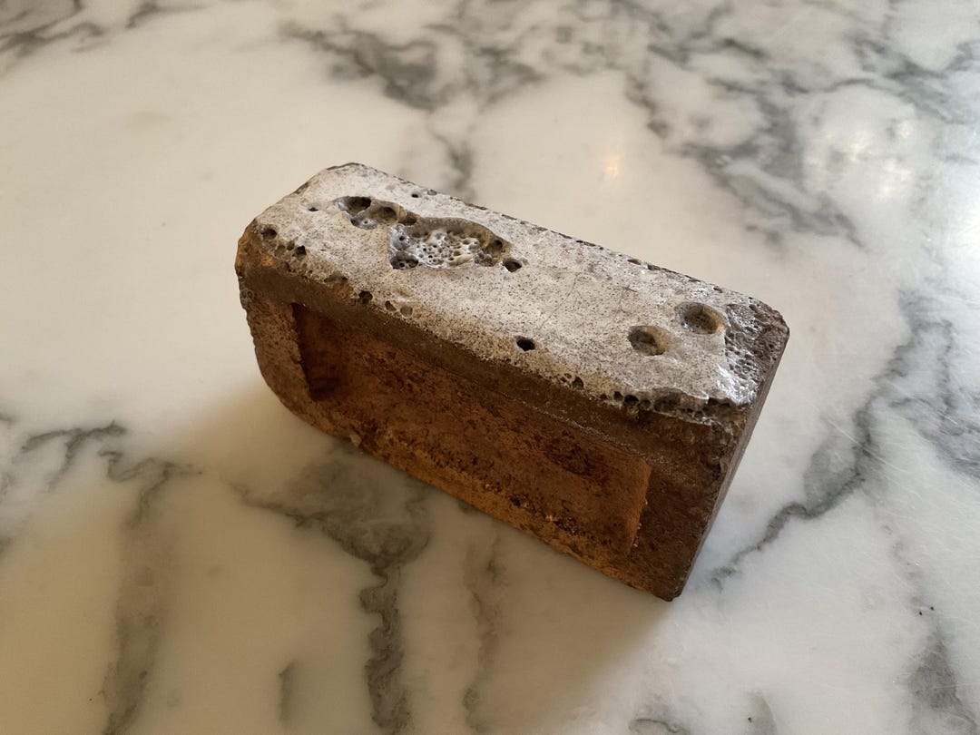 A Most Unusual Victorian Novelty Miniature Brick Paperweight - Etsy