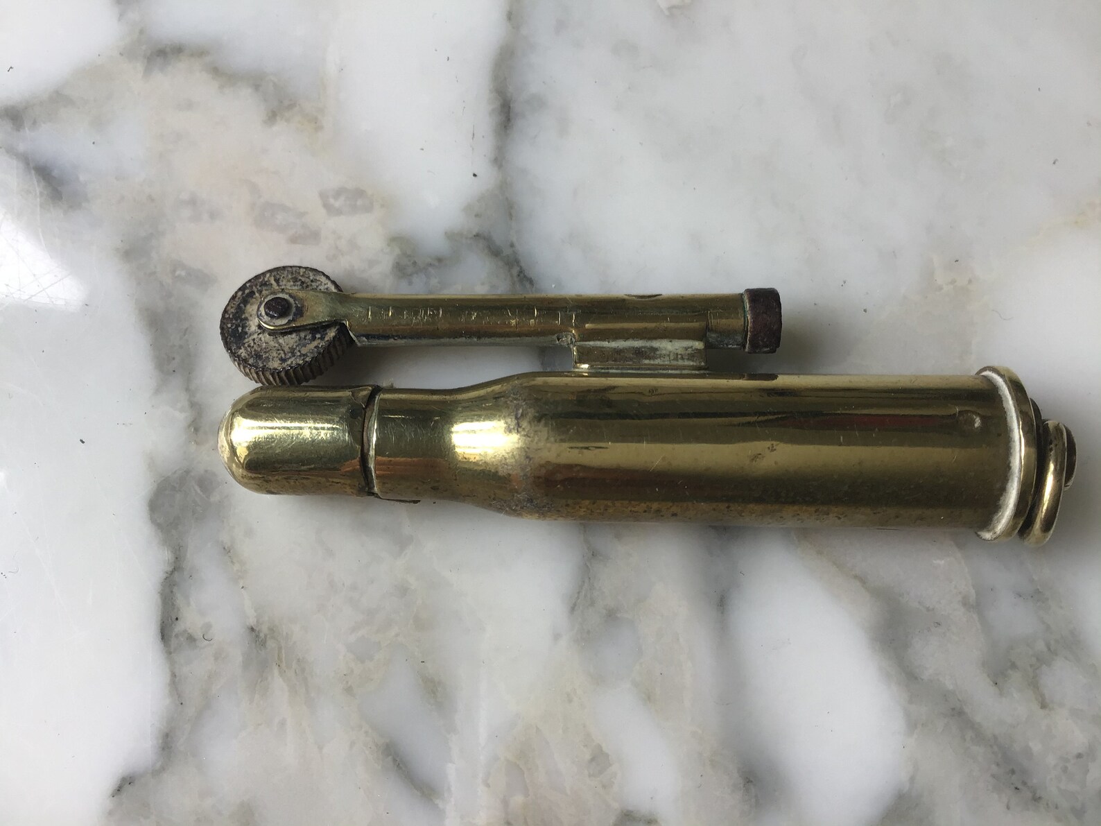 Interesting Vintage Brass Bullet Style Trench Lighter. - Etsy