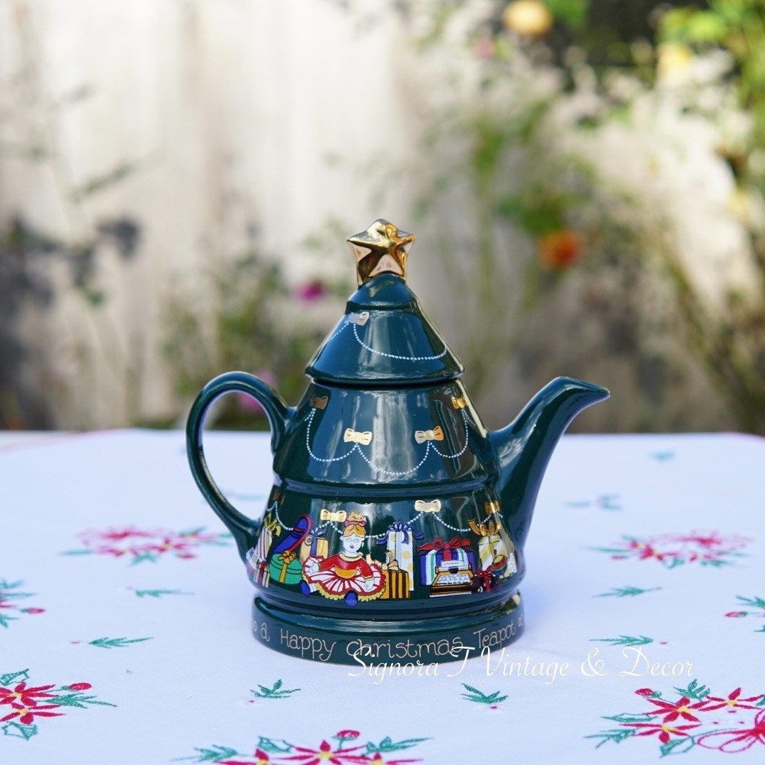 Wade Collectable Christmas Tree Teapot - Etsy