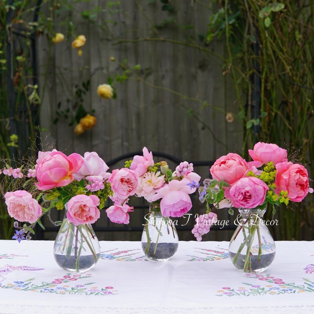 Elizabethan Bud Vases (set 3 Vases) for Centrepiece and Decor - Etsy