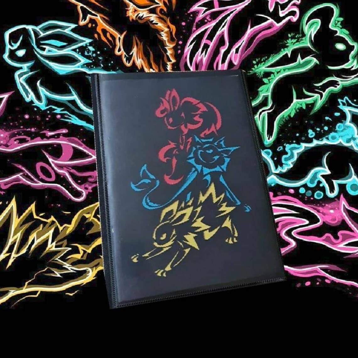 Pokemon Card Folder Jumbo Etsy UK Pokemon Card Folder Jumbo Etsy UK