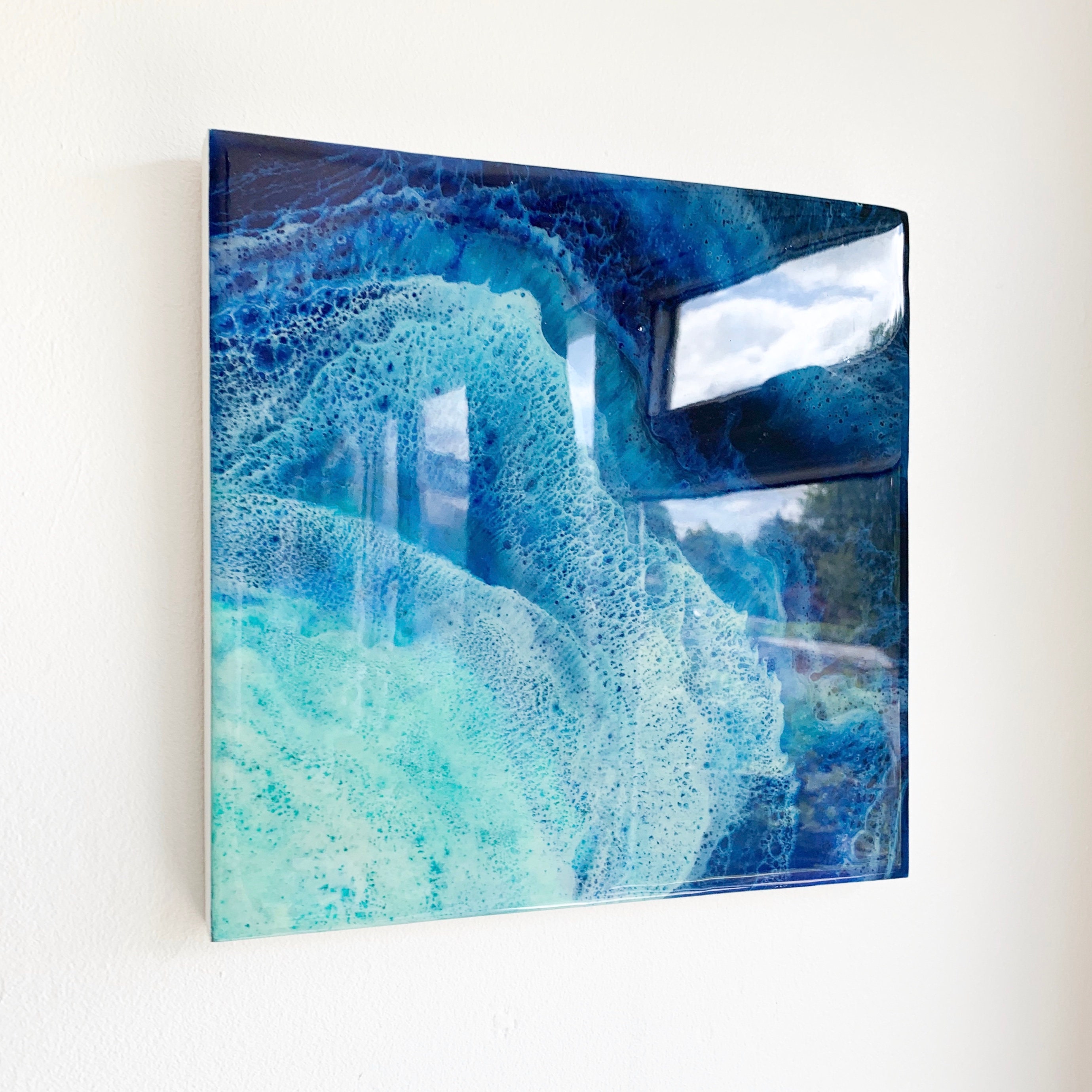 Deep Blue II Resin Art - Etsy