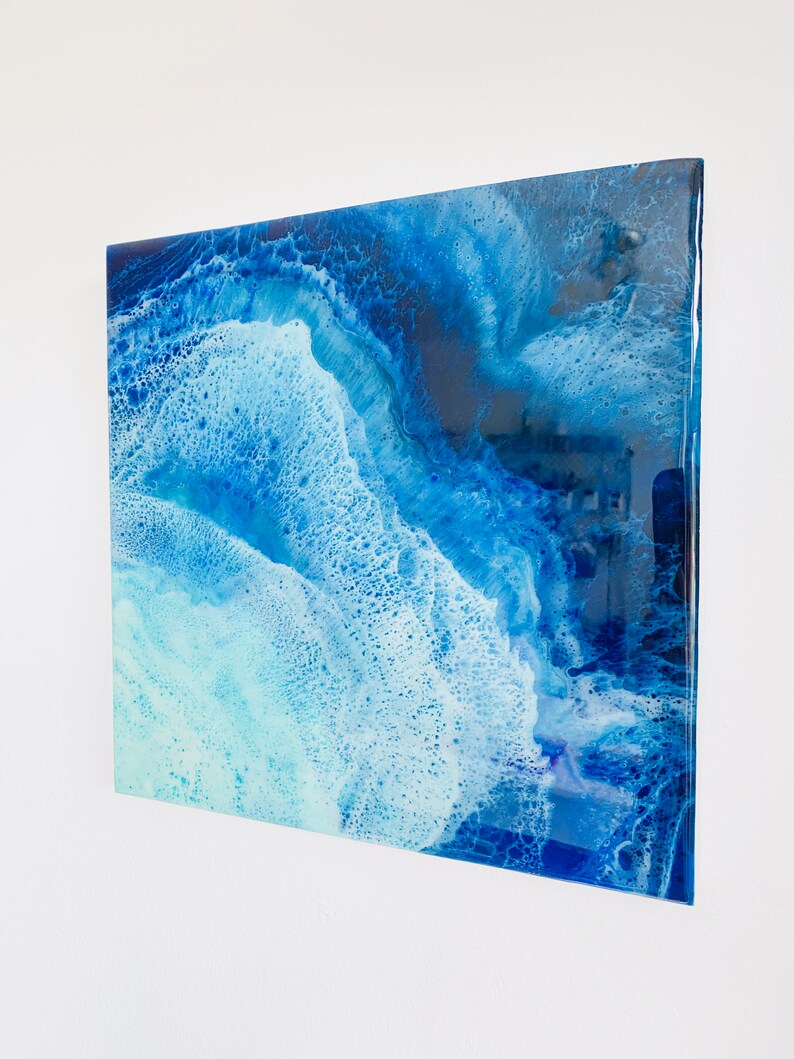 Deep Blue II Resin Art - Etsy