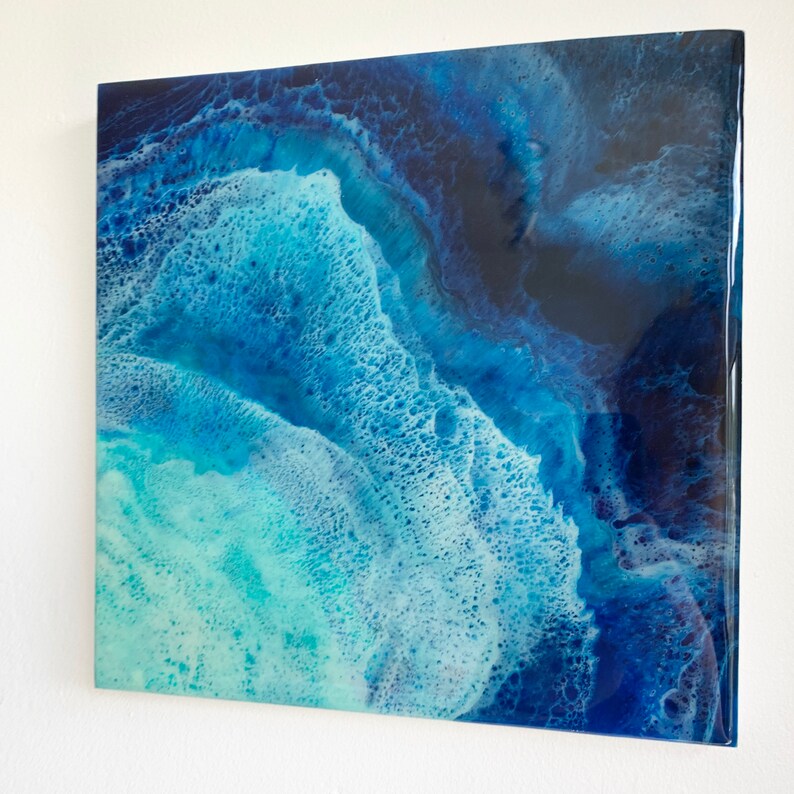 Deep Blue II Resin Art - Etsy
