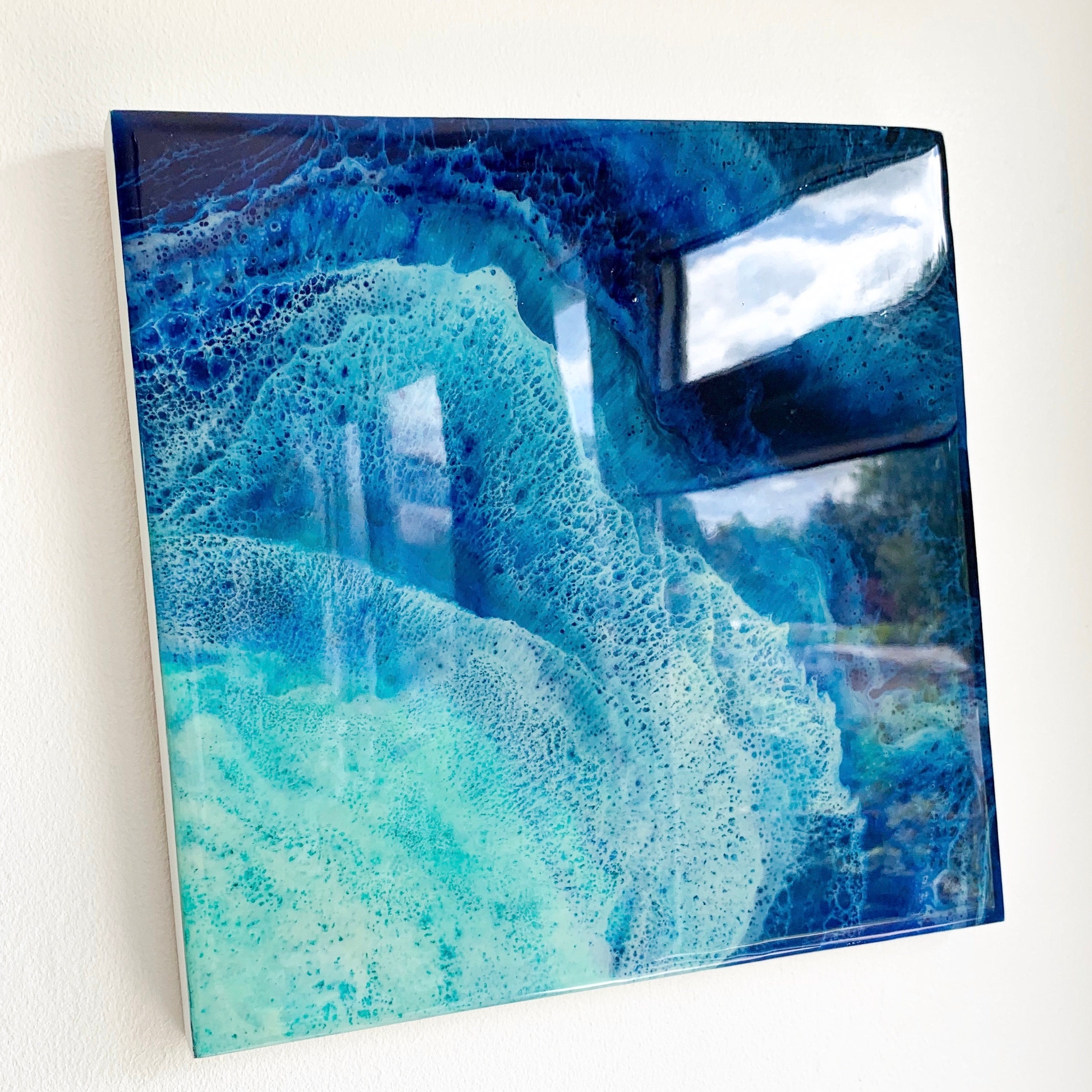 Deep Blue II Resin Art - Etsy