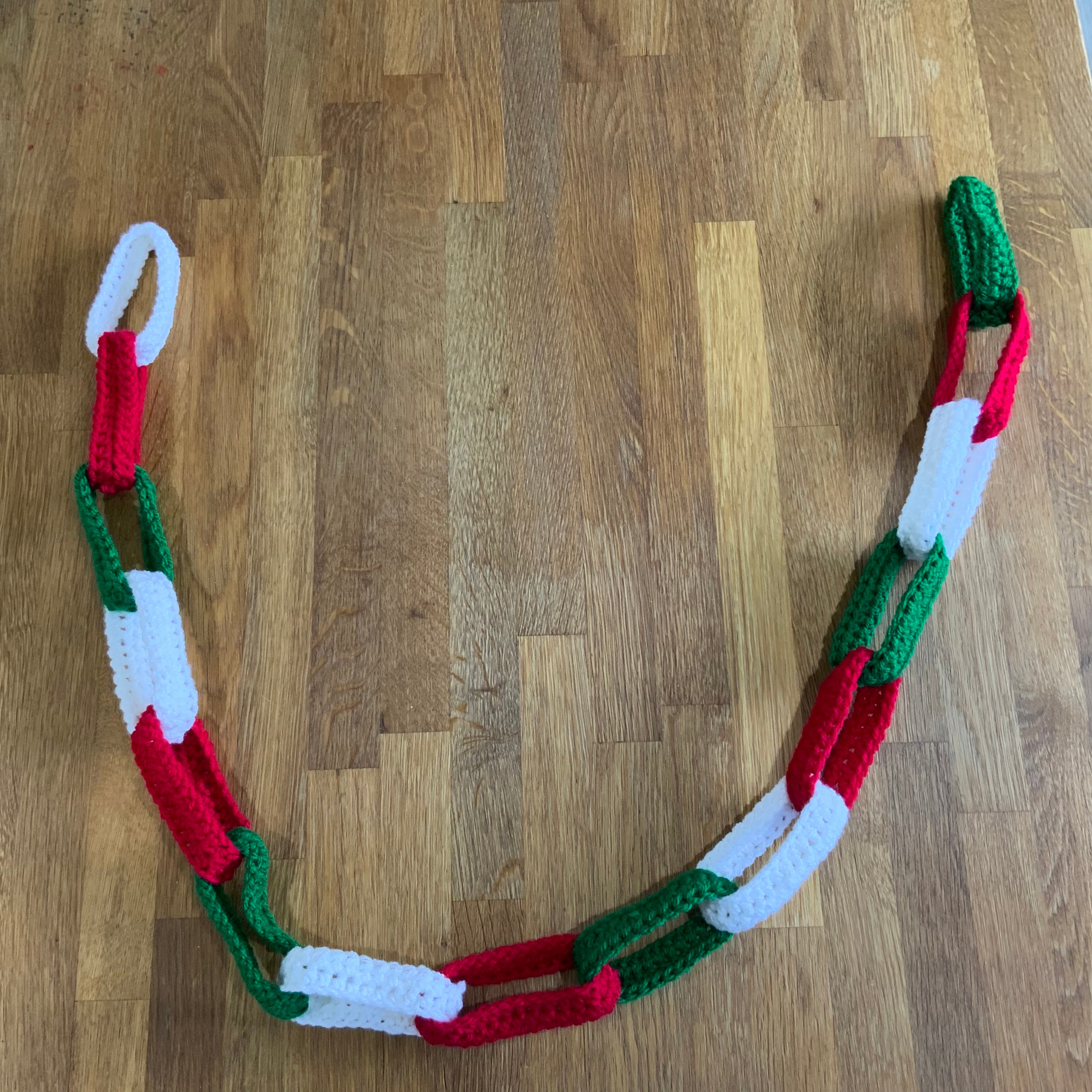 Christmas Un Paper Chain Garland Christmas Decoration - Etsy