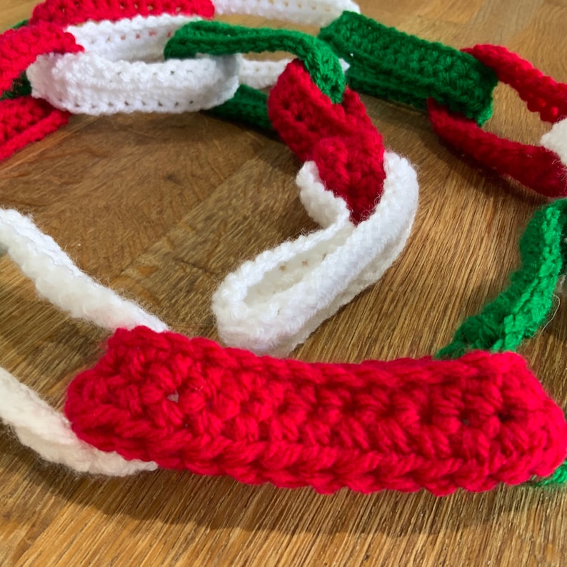 Christmas Un Paper Chain Garland Christmas Decoration - Etsy