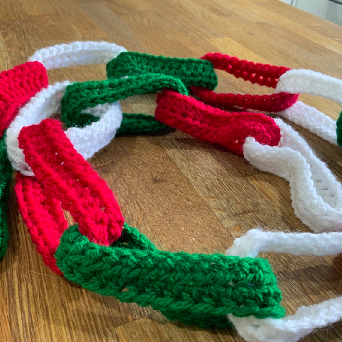 Christmas Un Paper Chain Garland Christmas Decoration - Etsy