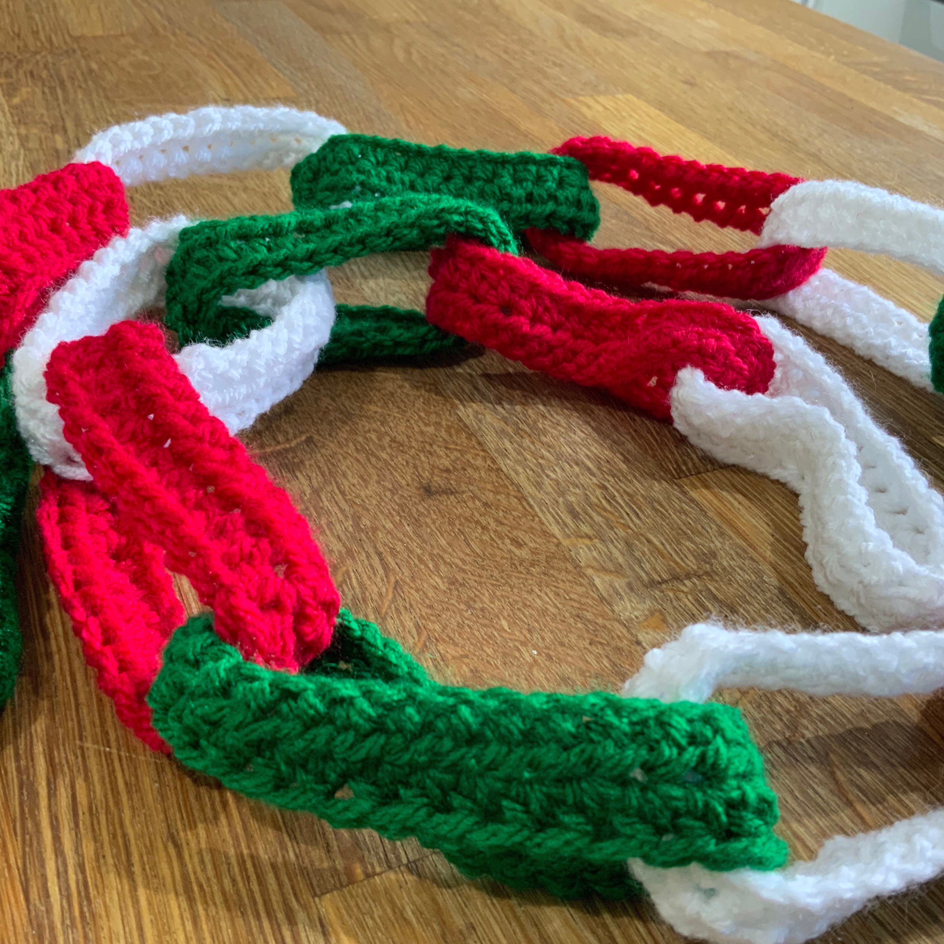 Christmas Un Paper Chain Garland Christmas Decoration - Etsy