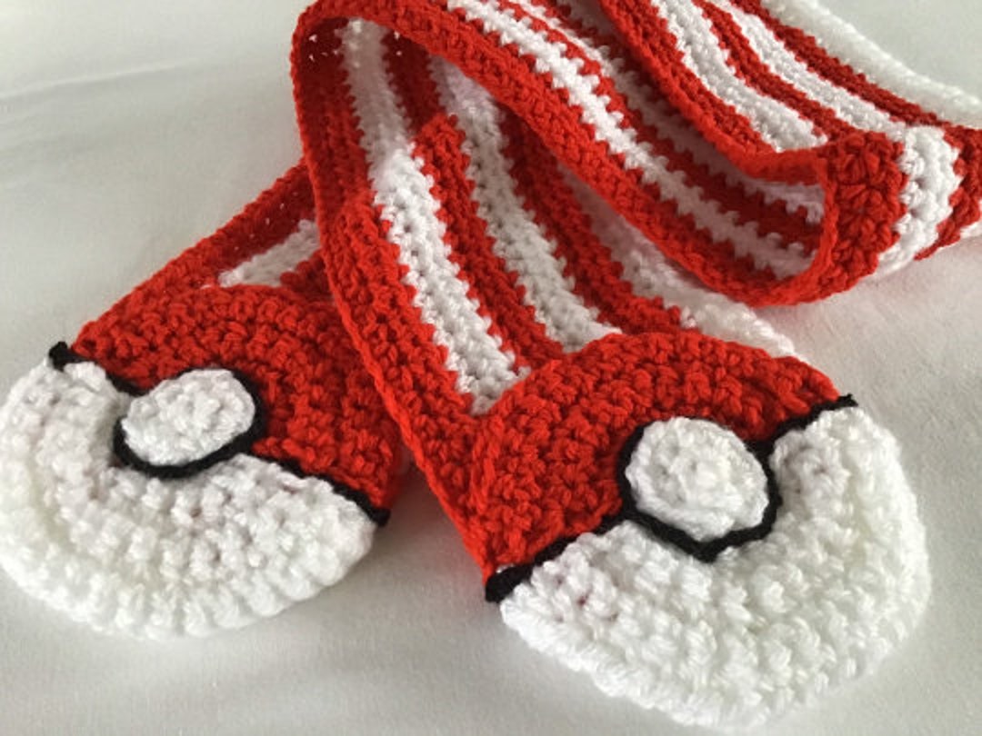 Children's Pokemon Inspired Scarf - Kids Scarf - Children's Winter ...