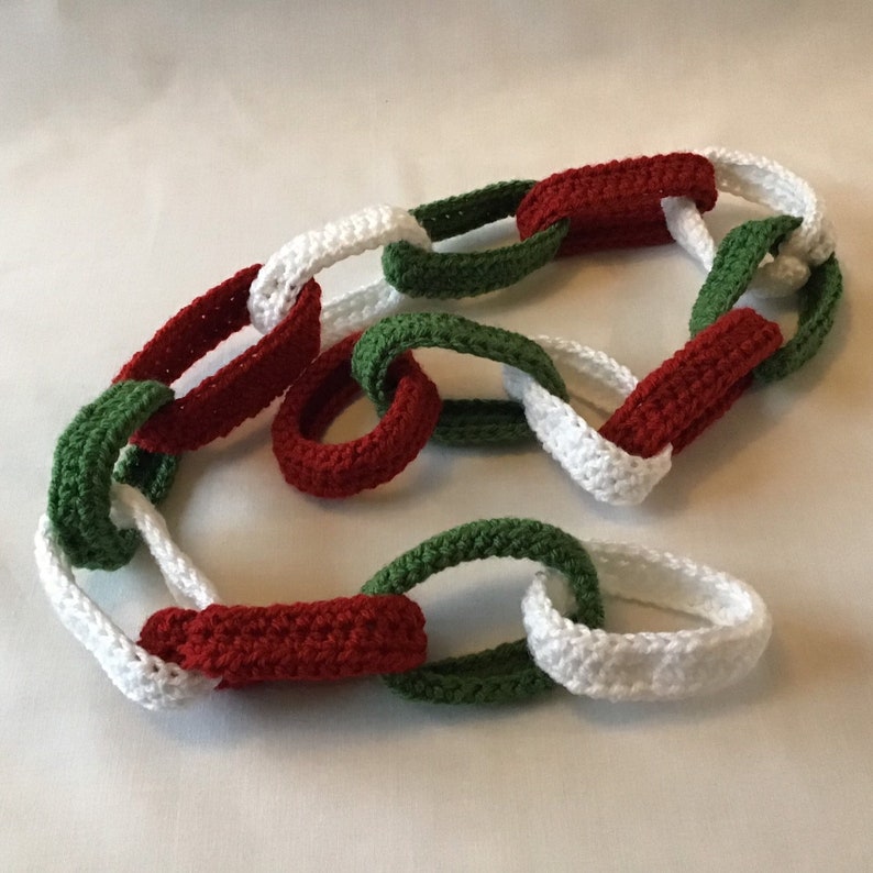 Christmas un paper chain garland Christmas decoration | Etsy