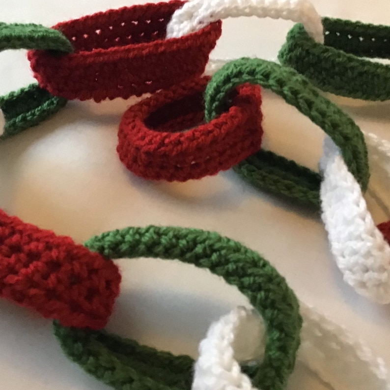 Christmas un paper chain garland Christmas decoration | Etsy