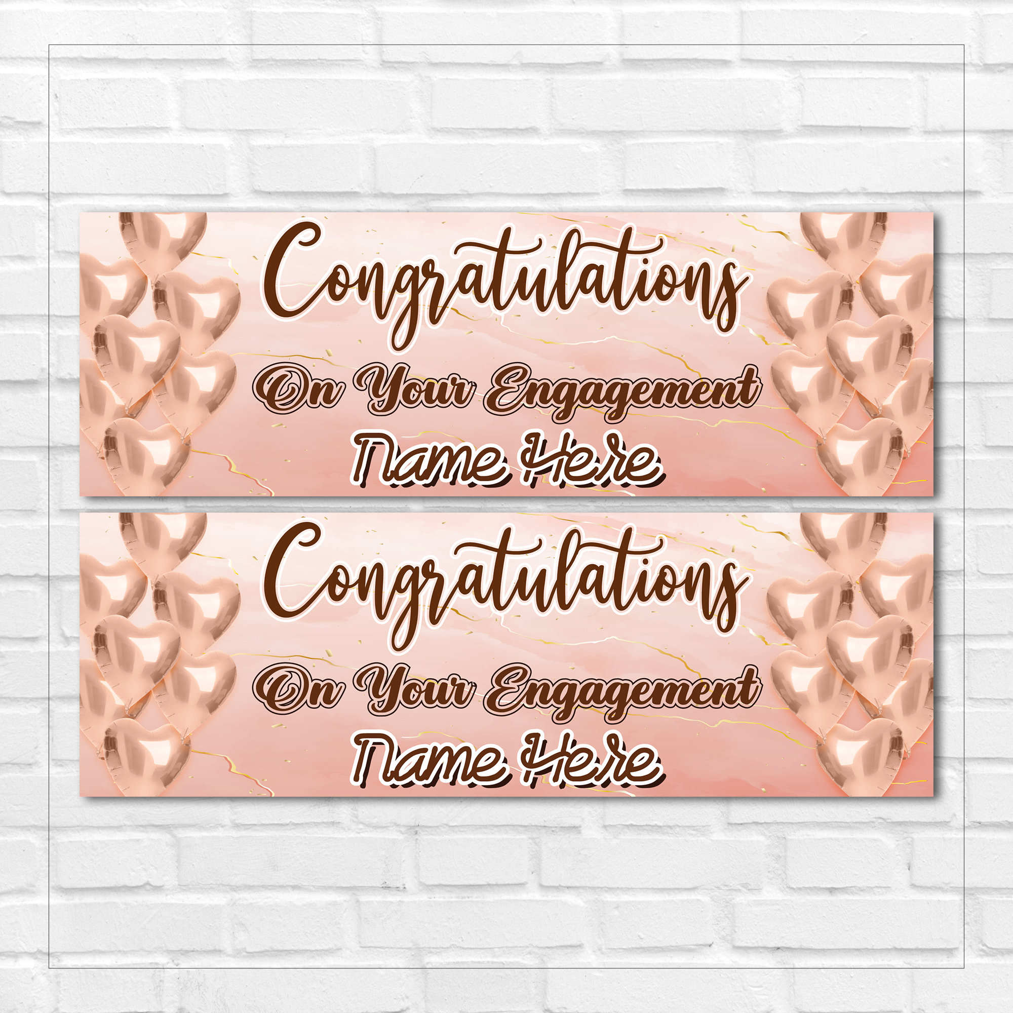 Congratulations On Your Engagement Banner