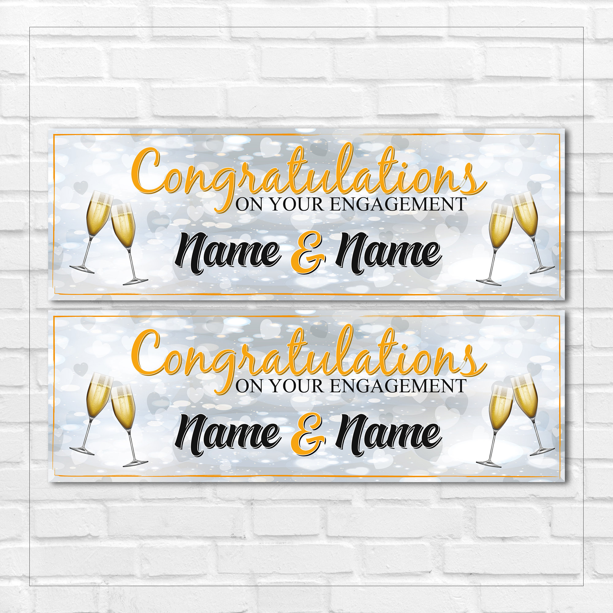 Congratulations On Your Engagement Banner