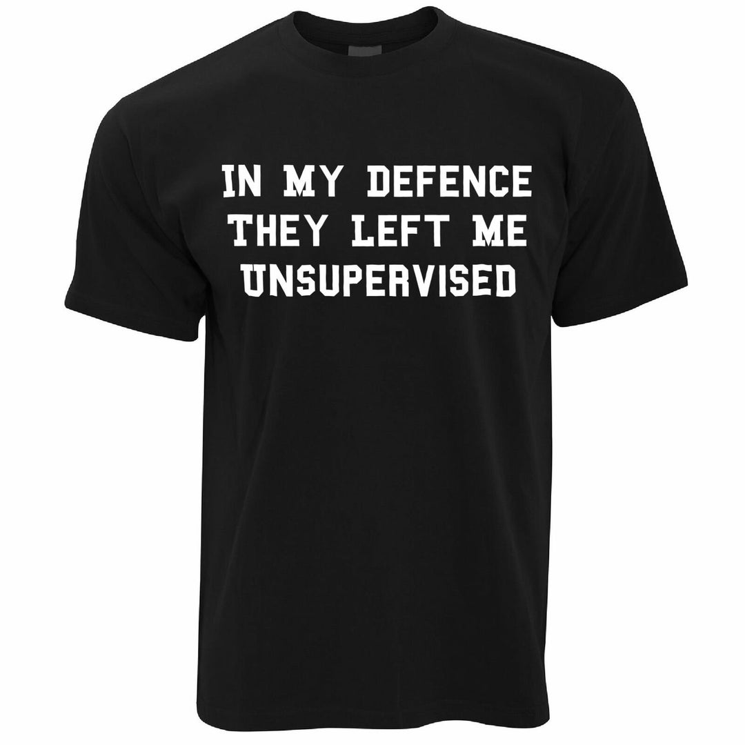 IN MY DEFENCE Mens Funny Black T Shirt Novelty Joke Tshirt - Etsy